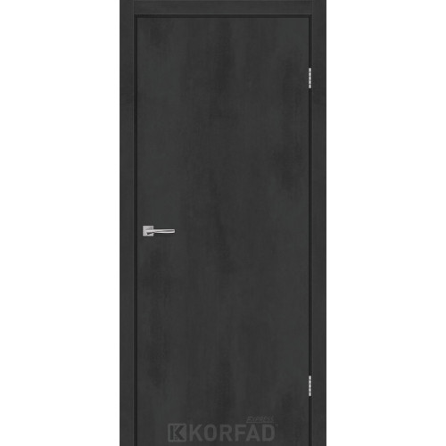 Межкомнатные Двери Korfad Express модель Corner Бетон Графит глухая ...